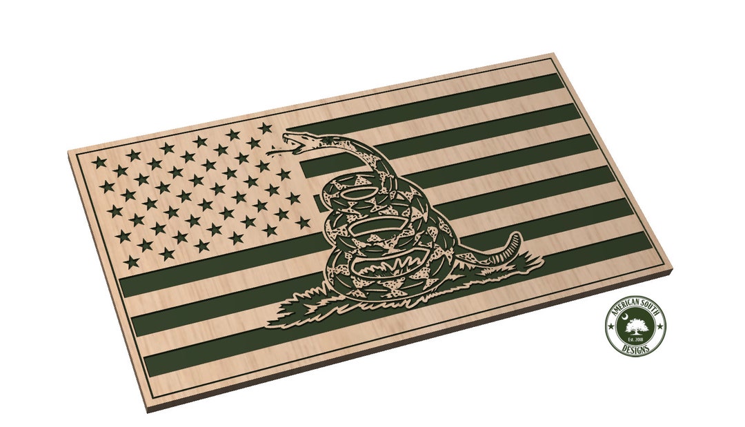 American Flag With Gadsden Snake - DTOM - Digital Download - Etsy