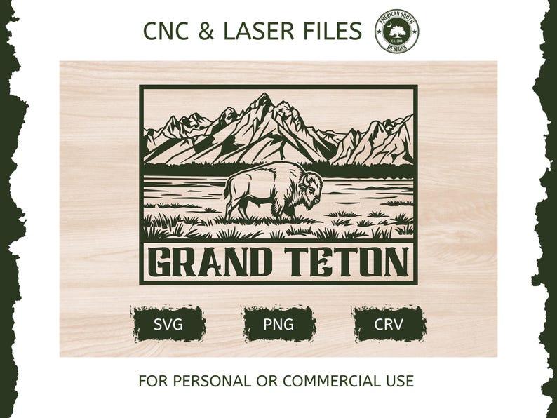 Grand Tetons - SVG - CNC Laser File (digital Download) - Etsy UK