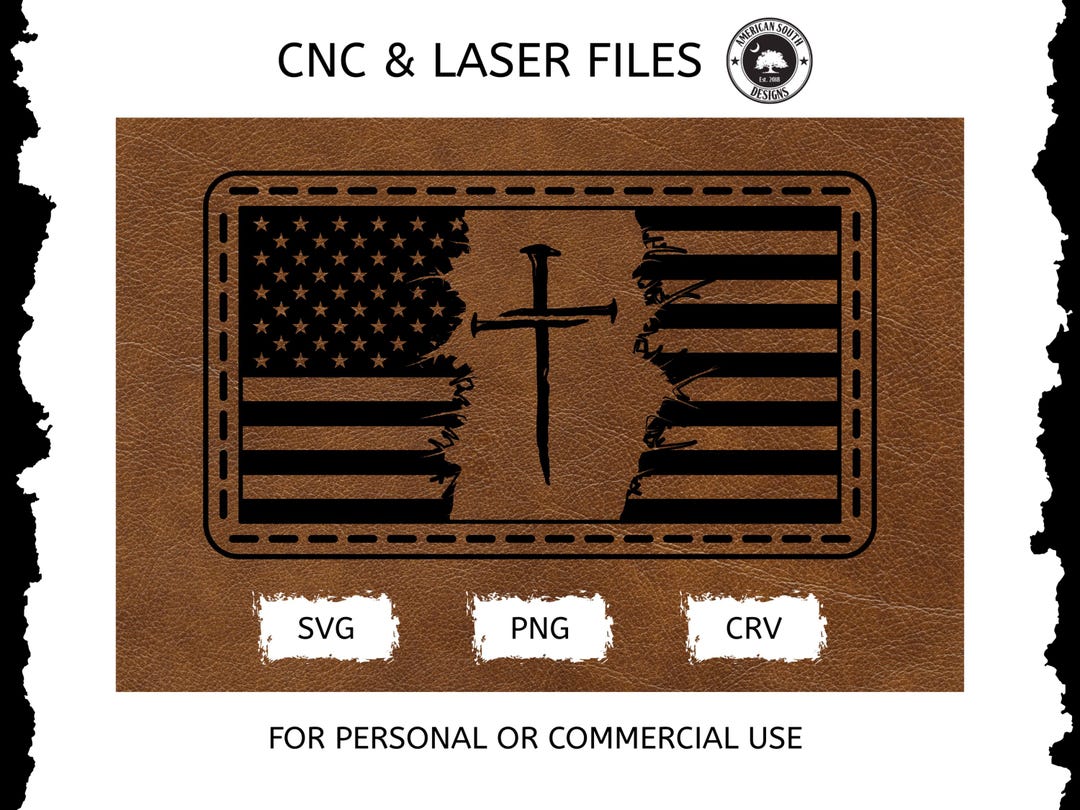 Tattered Flag With Cross - Stitching - SVG - Digital Download - Etsy