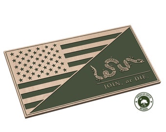 Join or Die Flag Svg - Etsy