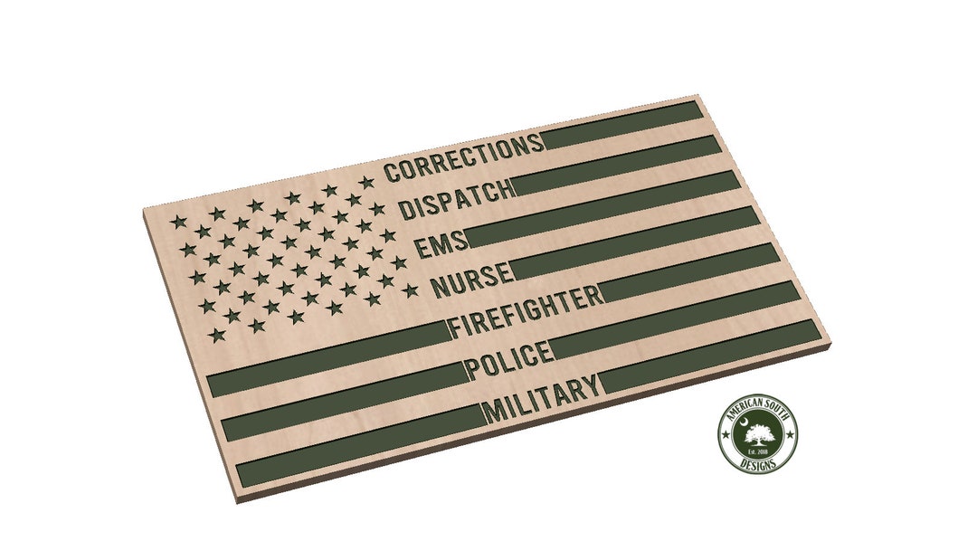 First Responders Flag With Text - SVG - Digital Download - Etsy