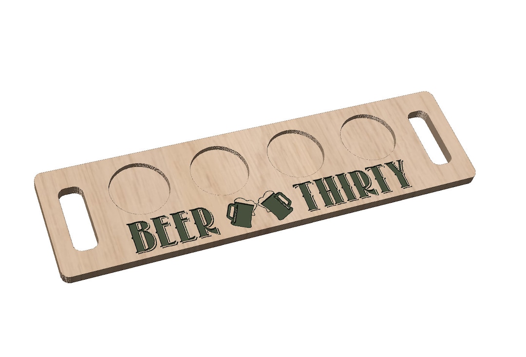 Beer Flight SVG: Laser Cut File, CNC Router Design (digital Download ...