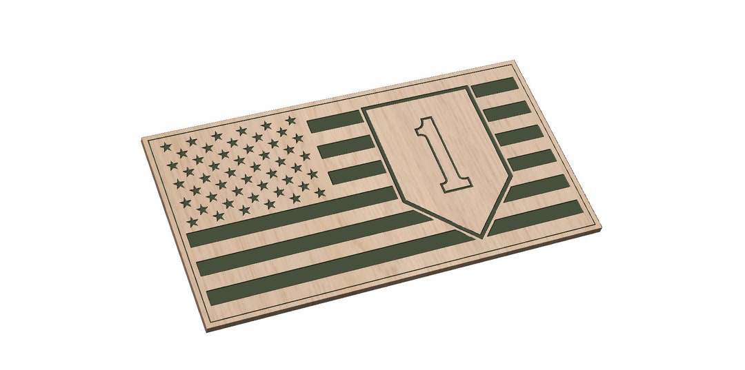 1st Infantry Division Flag - SVG - Etsy