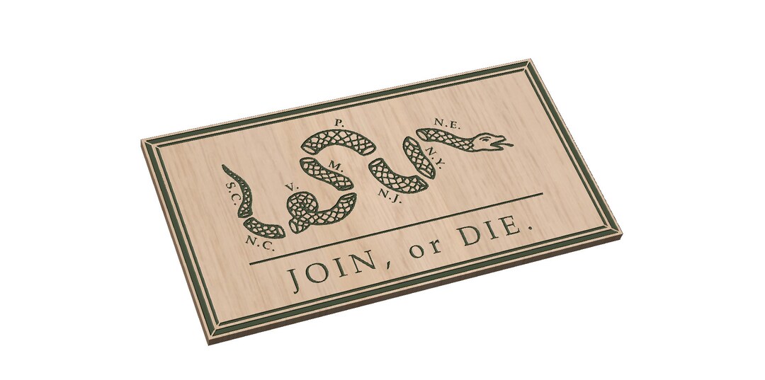 Join or Die Flag - SVG - Digital Download - Etsy