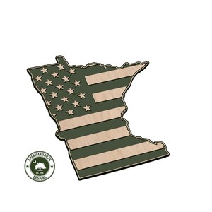Minnesota Shaped American Flag - SVG - Digital Download - Etsy
