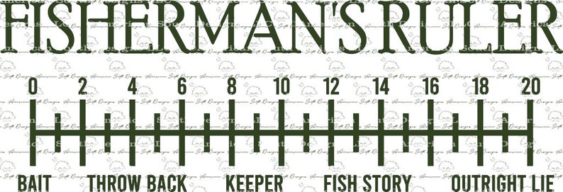 Fisherman's Ruler - SVG - Digital Download - Etsy