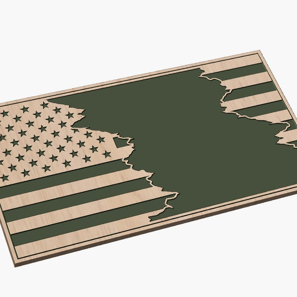 Torn Flag Svg - Etsy