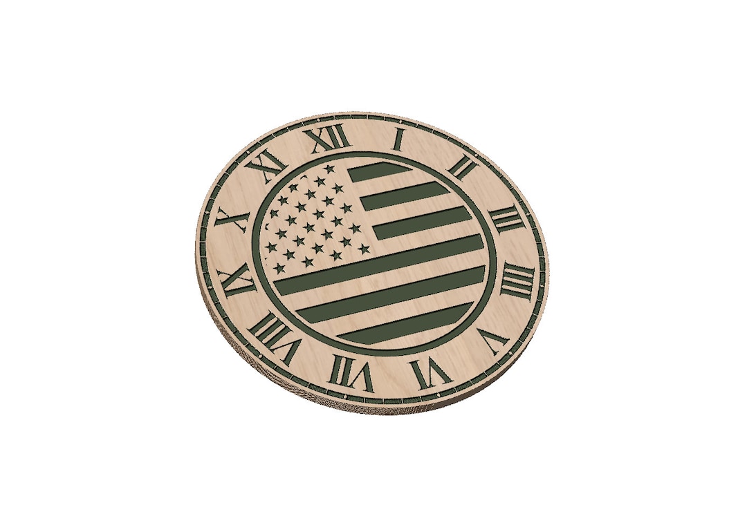 American Flag Clock - SVG - Digital Download - Etsy