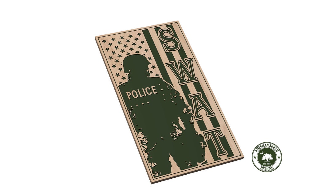 Vertical Police - SWAT Flag - Digital Download - Etsy
