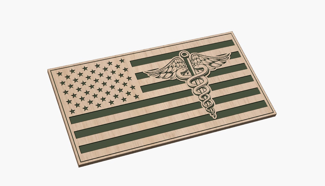 Large Caduceus Flag - SVG - Digital Download - Etsy