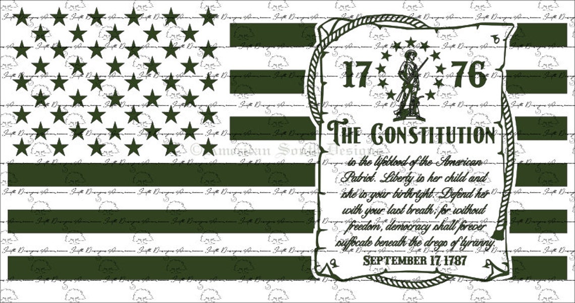 1776 the Constitution Flag Digital Files Svg AI Png | Etsy