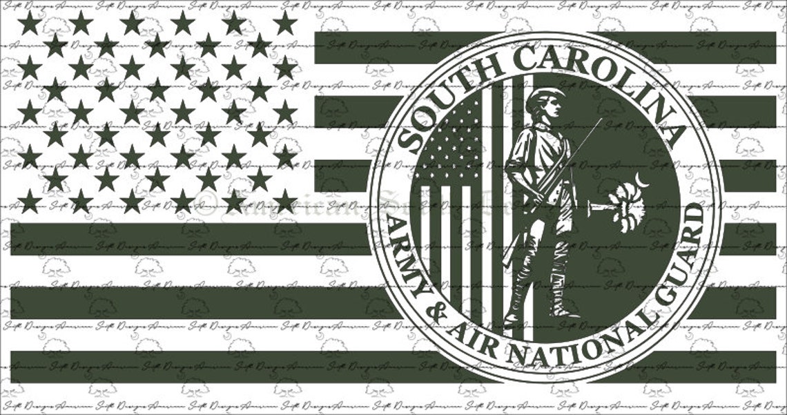 South Carolina National Guard Flag Logo - Digital Download - Etsy