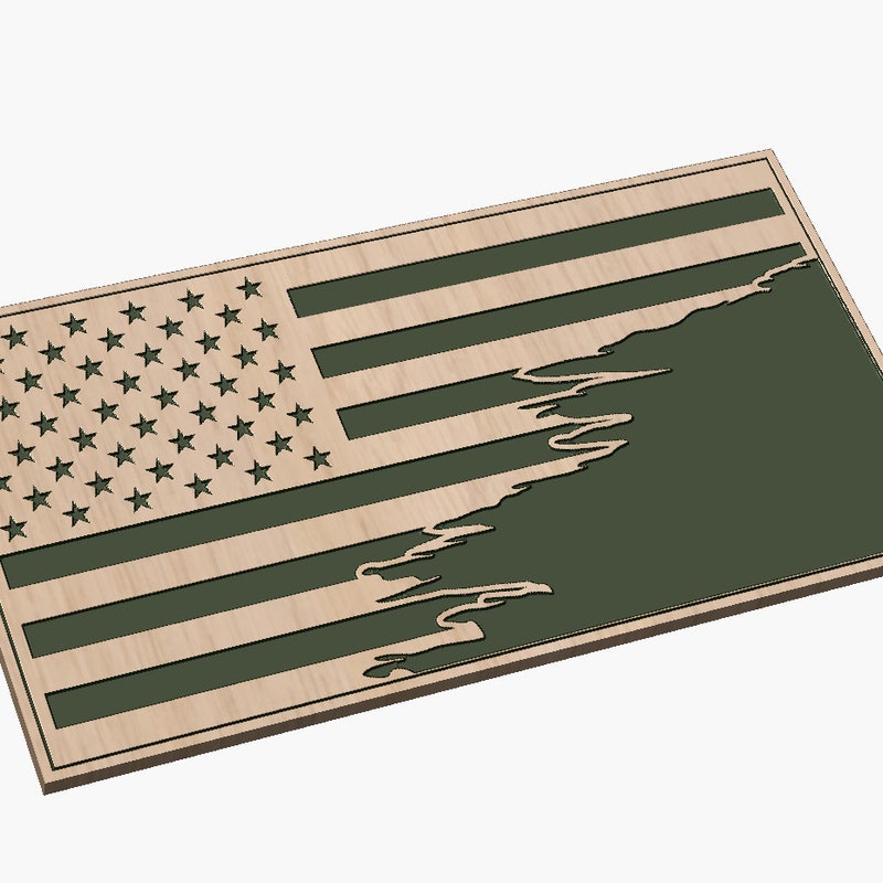 Tattered Flag Svg - Etsy