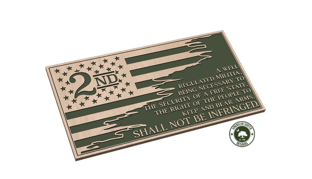Tattered Split Flag With 2nd Amendment 2 - SVG - Digital Download - Etsy