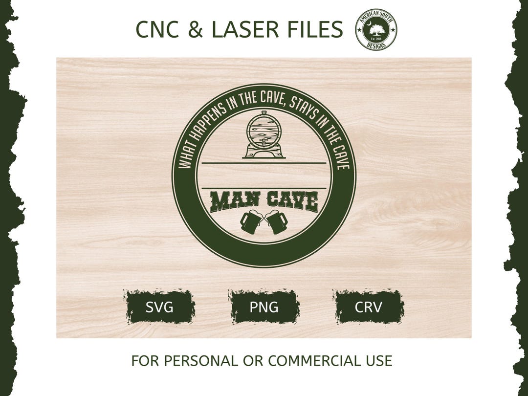 Man Cave Sign - SVG - Digital Download - Etsy