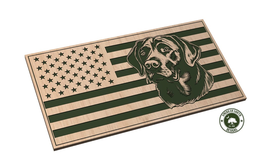 American Flag With Labrador Retriever - SVG - Digital Download - Etsy