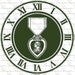 Purple Heart Clock SVG - Etsy
