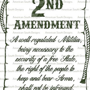 2nd Amendment Scroll - SVG - Digital Download - Etsy
