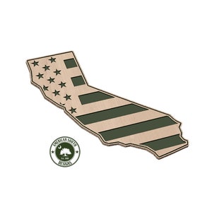 California Shaped American Flag - SVG - Digital Download - Etsy