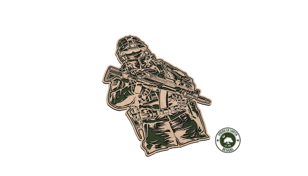 Soldier With Gun SVG Digital Download - Etsy