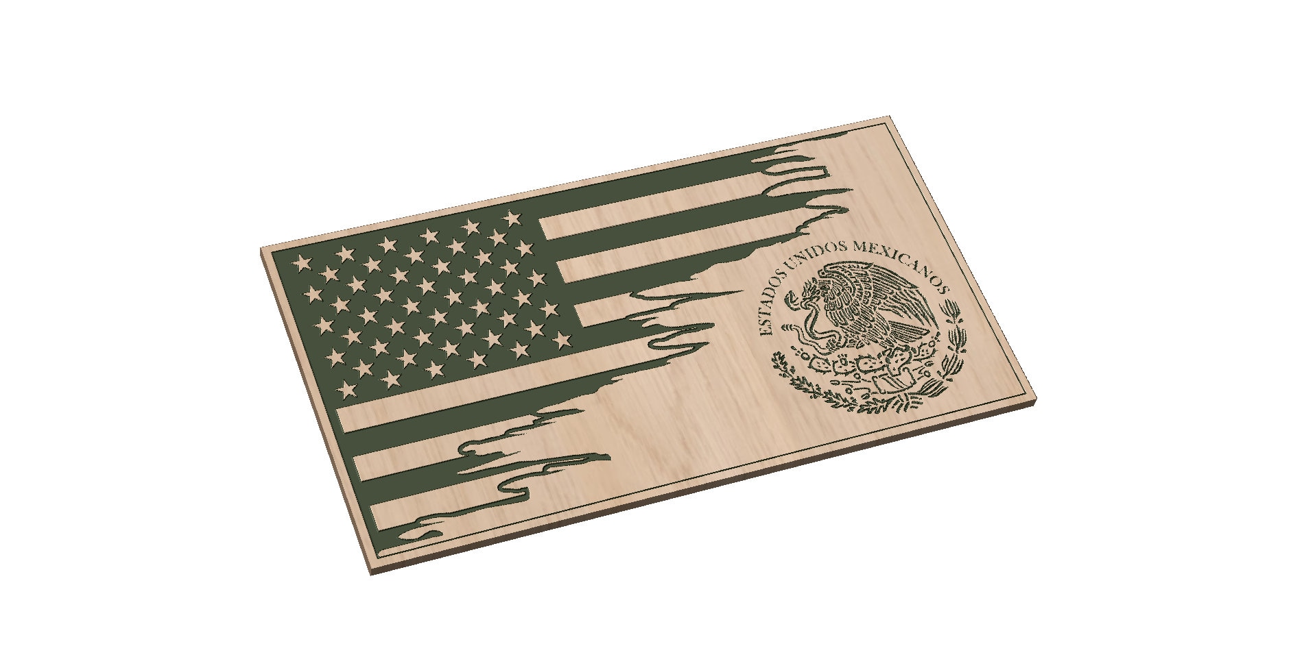 Tattered Split Flag With Mexico Flag Symbol Digital Files - Etsy