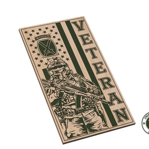 Vertical Soldier With Gun Flag - 10th Mountain Division Veteran - SVG ...