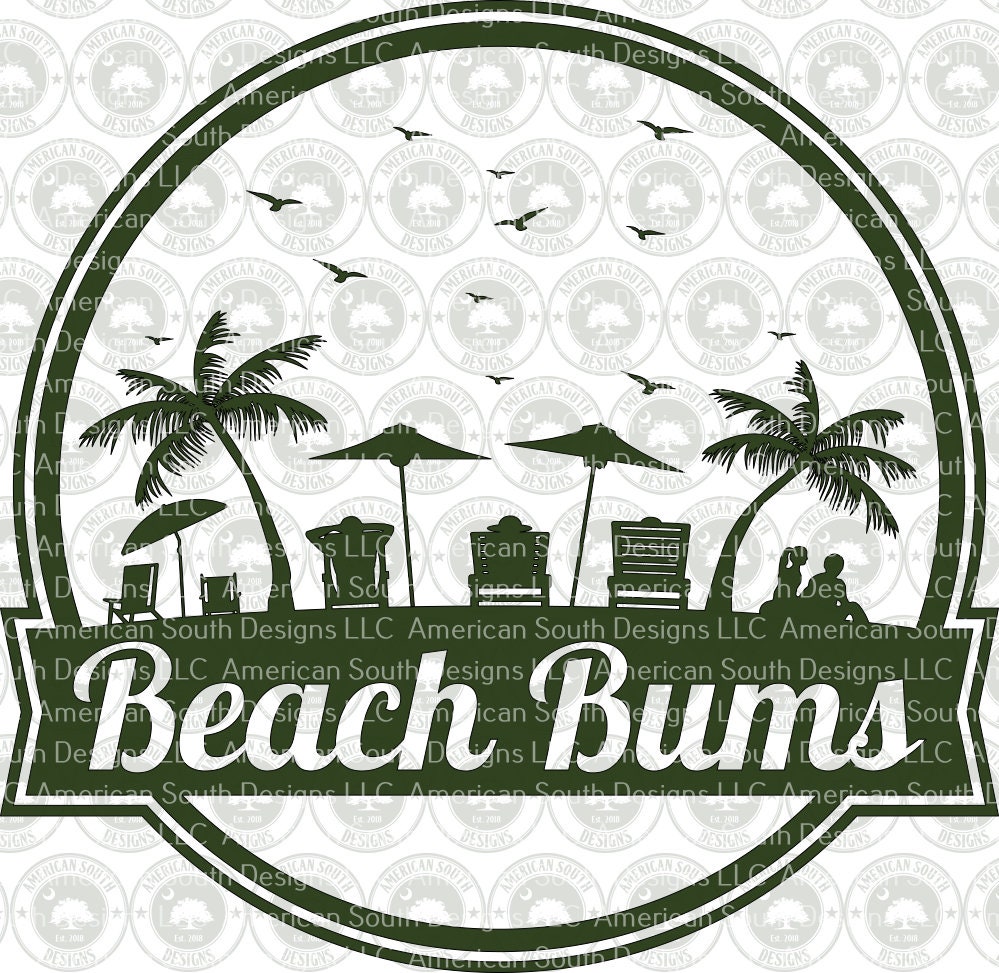 Beach Bums Sign SVG - Etsy