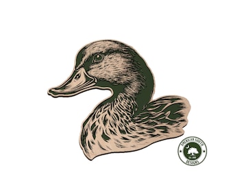 Mallard Duck Landing SVG PNG, Vector Graphic Design Cut Print Cnc ...