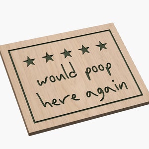 Would Poop Here Again - SVG - Digital Download - Etsy