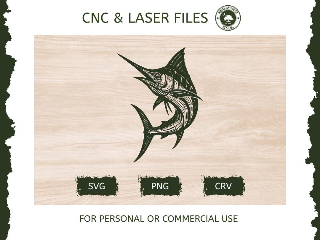 Marlin - SVG - CNC Laser File (digital Download) - Etsy