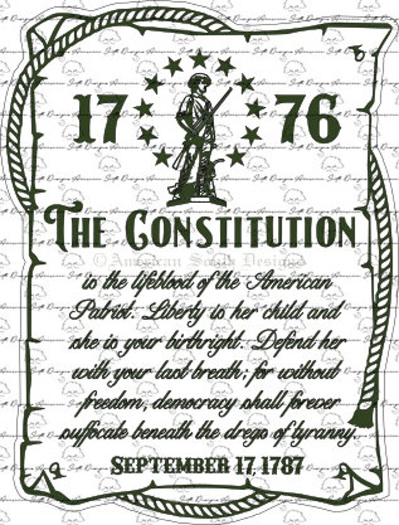 Constitution Scroll Template