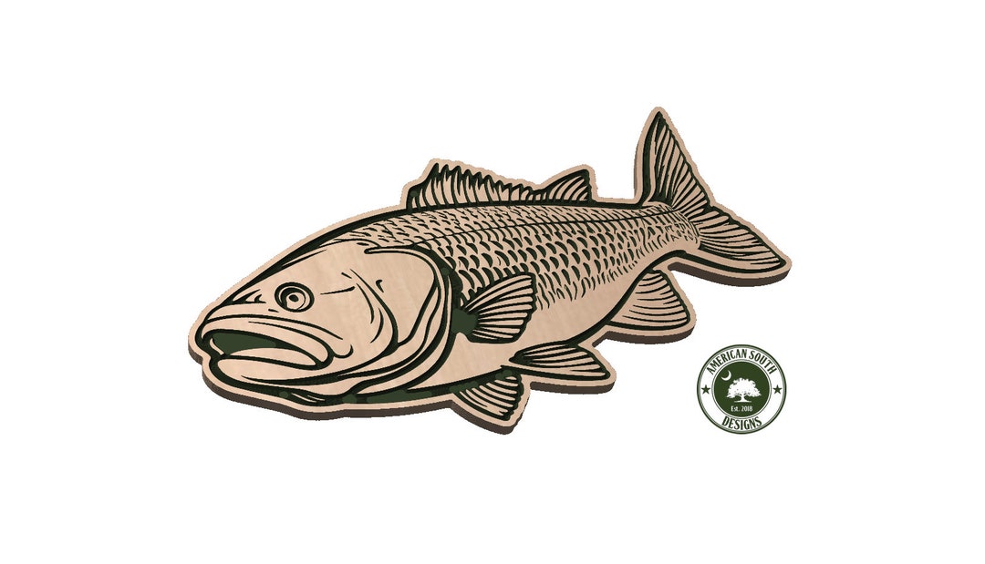 Red Drum Fish SVG - Etsy