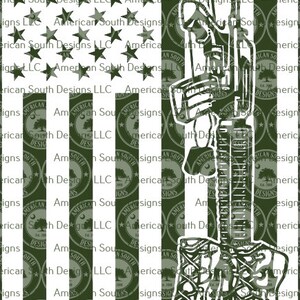 Vertical American Flag With Battle Cross - SVG - Digital Download - Etsy