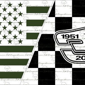Split Flag With Checkered 3 SVG - Etsy