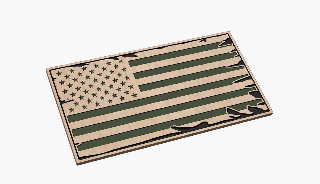 Tattered Flag Design 5 SVG - Etsy