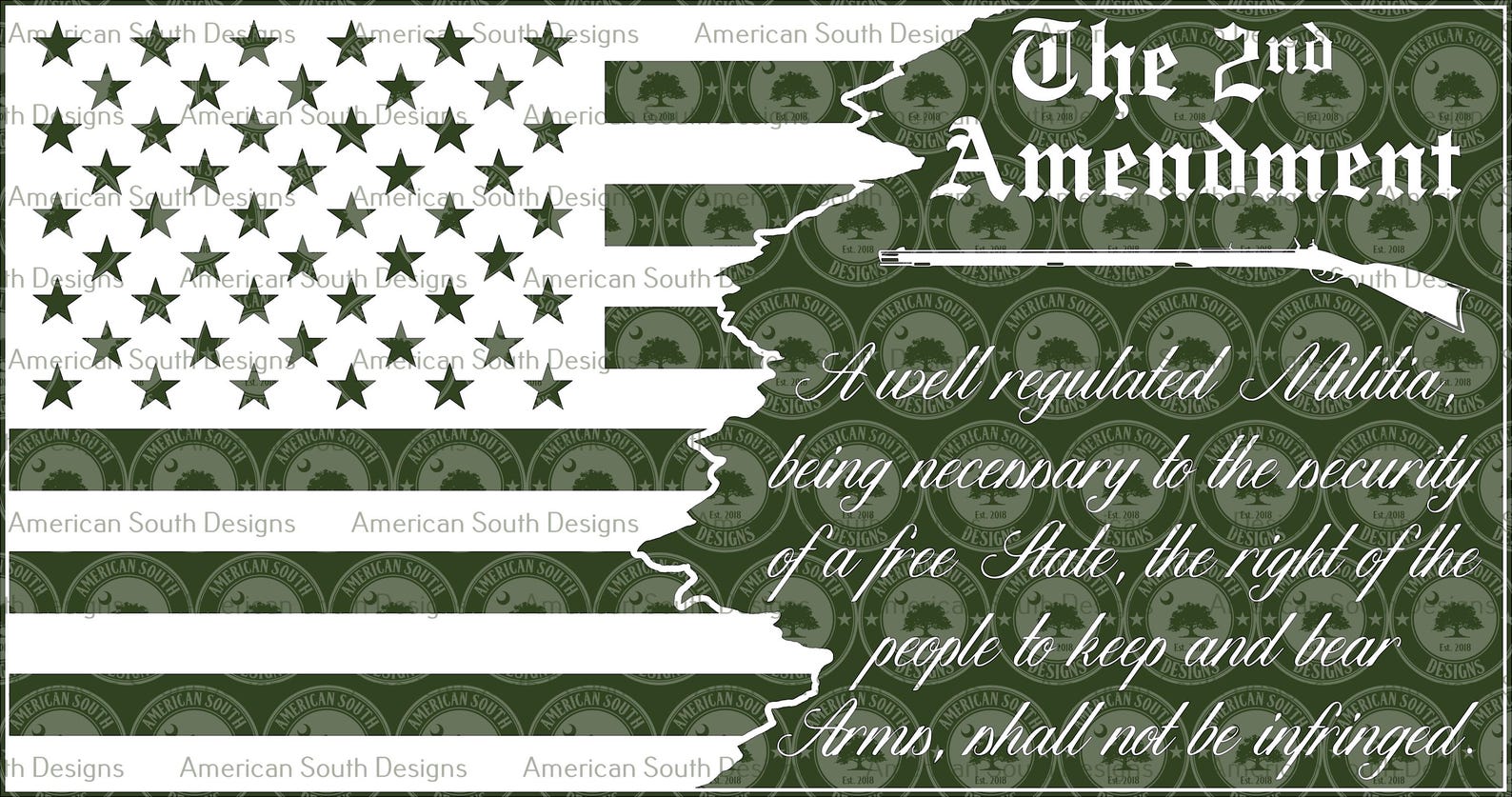 Tattered Flag 3 - the 2nd Amendment - SVG - CNC Laser File (digital ...