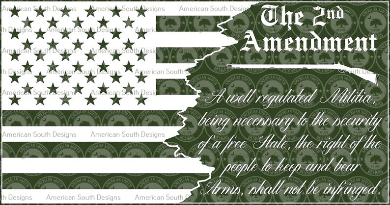 Tattered Flag 3 - the 2nd Amendment - SVG - CNC Laser File (digital ...