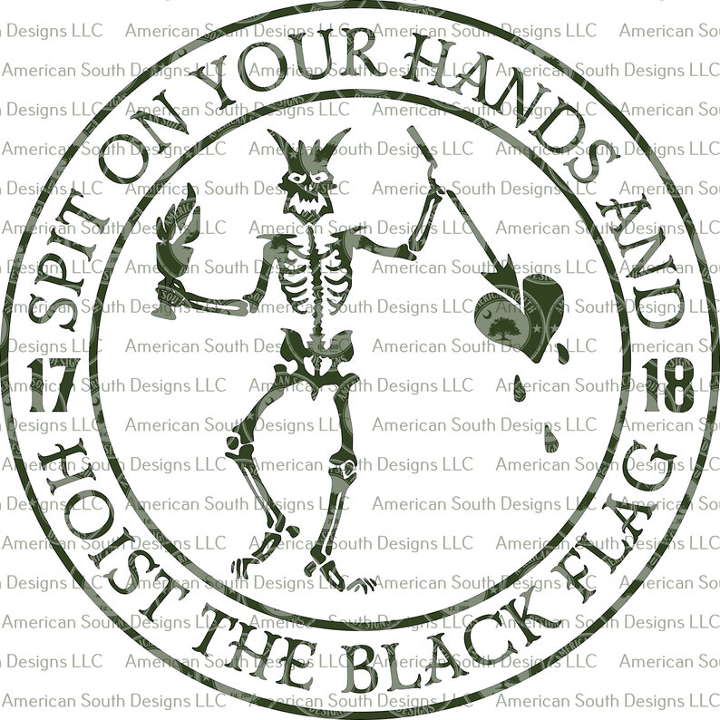 Blackbeard Round Hoist the Black Flag SVG - Etsy