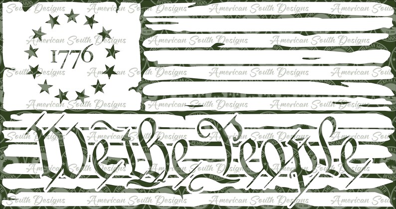 Distressed Betsy Ross Overlay We the People SVG - Etsy