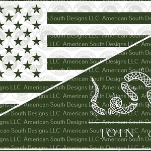 Diagonal Split Flag With Join or Die SVG - Etsy