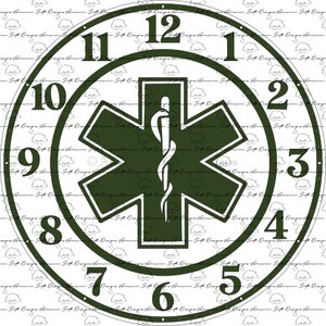 EMS Star of Life Clock - SVG - Digital Download - Etsy