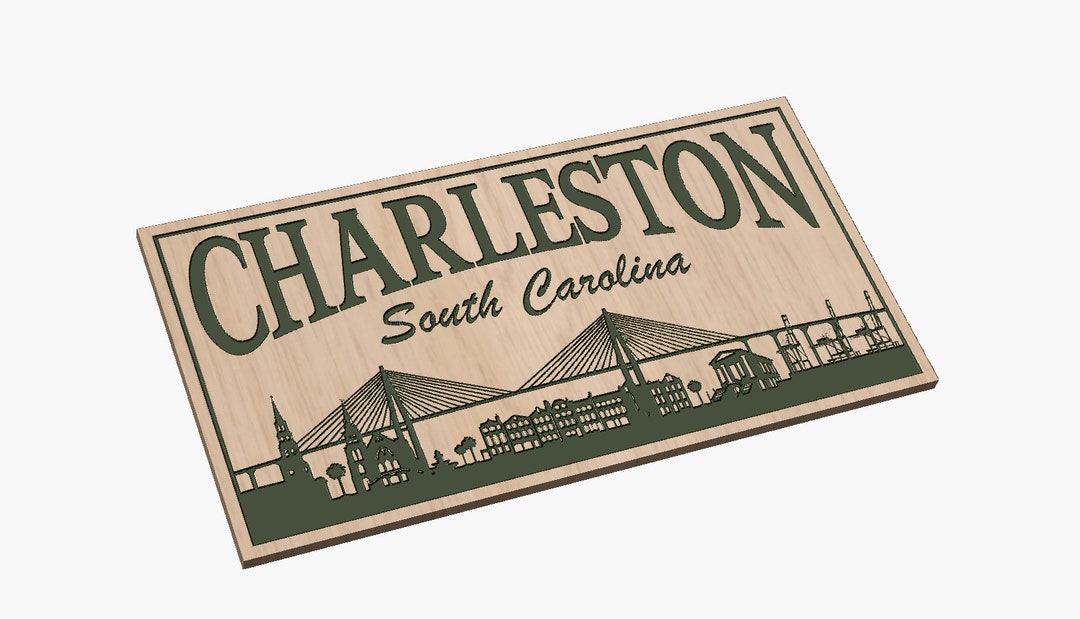 Charleston South Carolina Skyline - SVG - Digital Download - Etsy