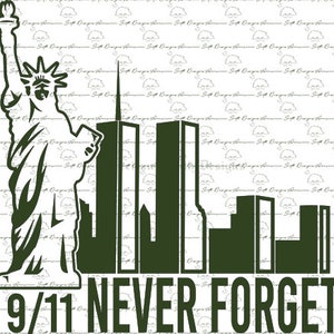 9/11 Never Forget SVG - Etsy
