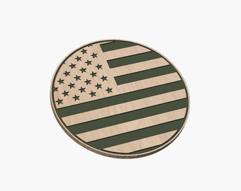 American Flag Round SVG PNG JPG Digital Clipart Printable Cricut File ...