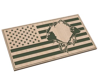 Shredded American Flag Svg - Etsy