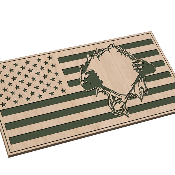 Shredded Flag Svg - Etsy