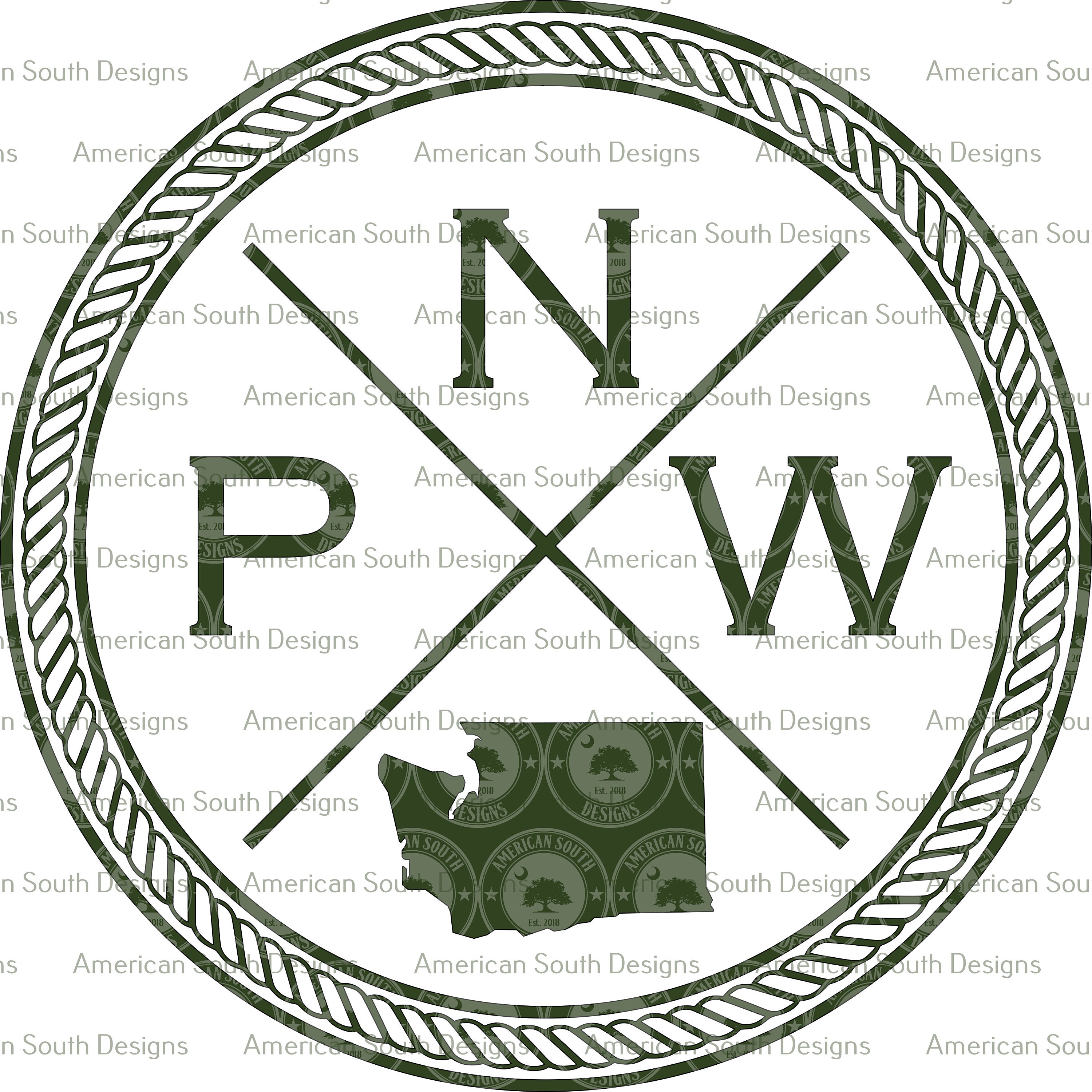 Washington - PNW - SVG - CNC Laser File (digital Download) - Etsy