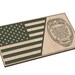 Split Flag Oath of Honor Police Badge - CNC Laser File (digital ...
