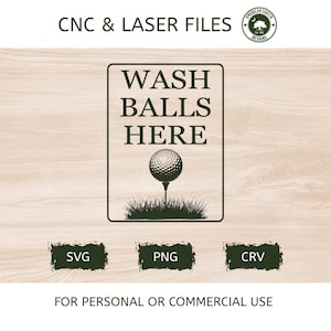Wash Balls Here - Golf Sign - SVG - CNC Laser File (digital Download ...