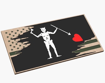 Blackbeard Flag Svg - Etsy